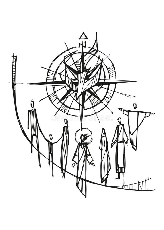 Hand Drawn Illustration of Synod Road Stock Image - Illustration of ...