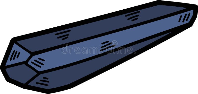 Hand Drawn Illustrations of Rocks and Minerals in Line Art Style Stock ...