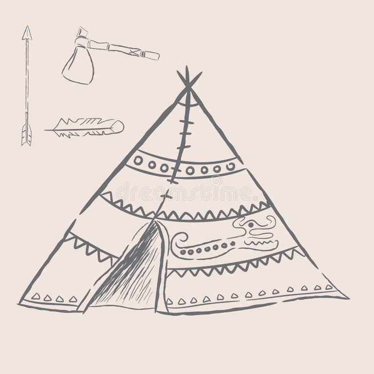 Tepee Illustrations Stock Illustrations – 45 Tepee Illustrations Stock ...