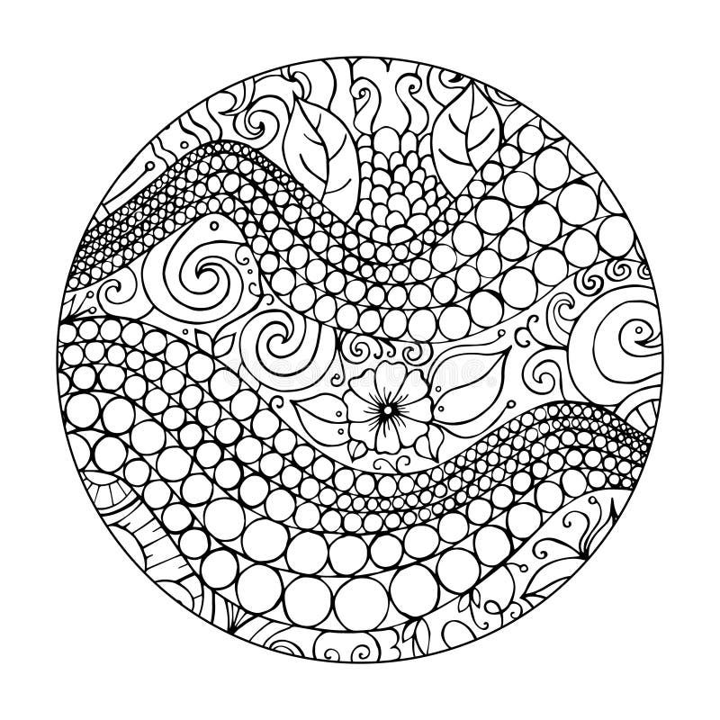 Black White Outline Circles Stock Illustrations – 5,625 Black White ...