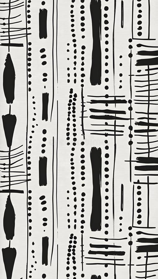 Hand-Drawn Ink Dot Pattern Background with Organic Texture Stock ...