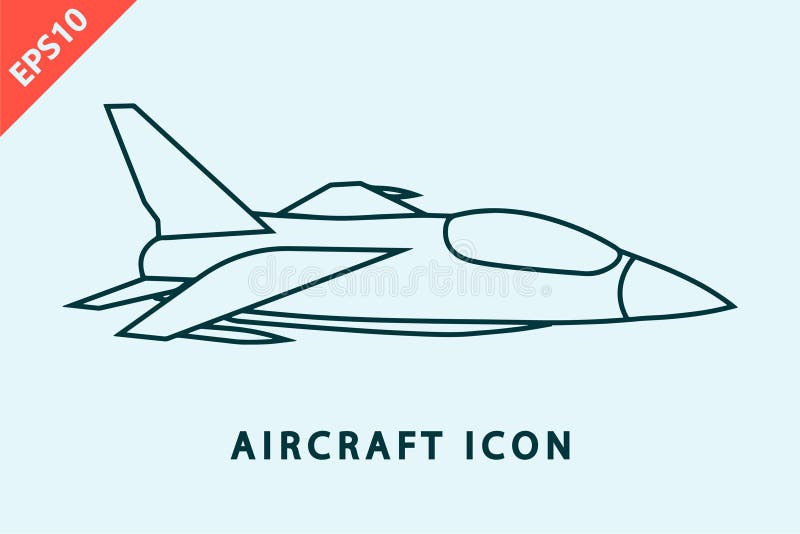 Hand Drawn Jet Aircraft Design Vector Flat Isolated Illustration Stock ...