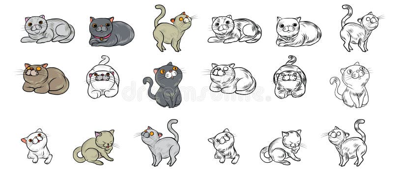 Drawn Kiten Cat Vector Stock Illustrations – 9 Drawn Kiten Cat Vector ...