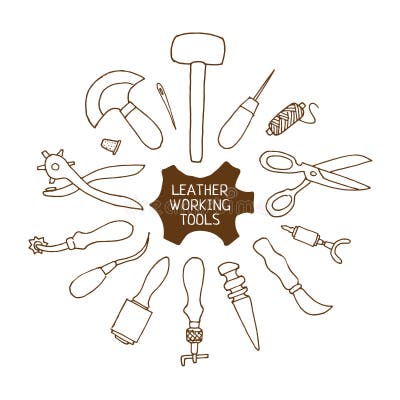 Leather Craft Tools Stock Illustrations – 1,767 Leather Craft Tools ...