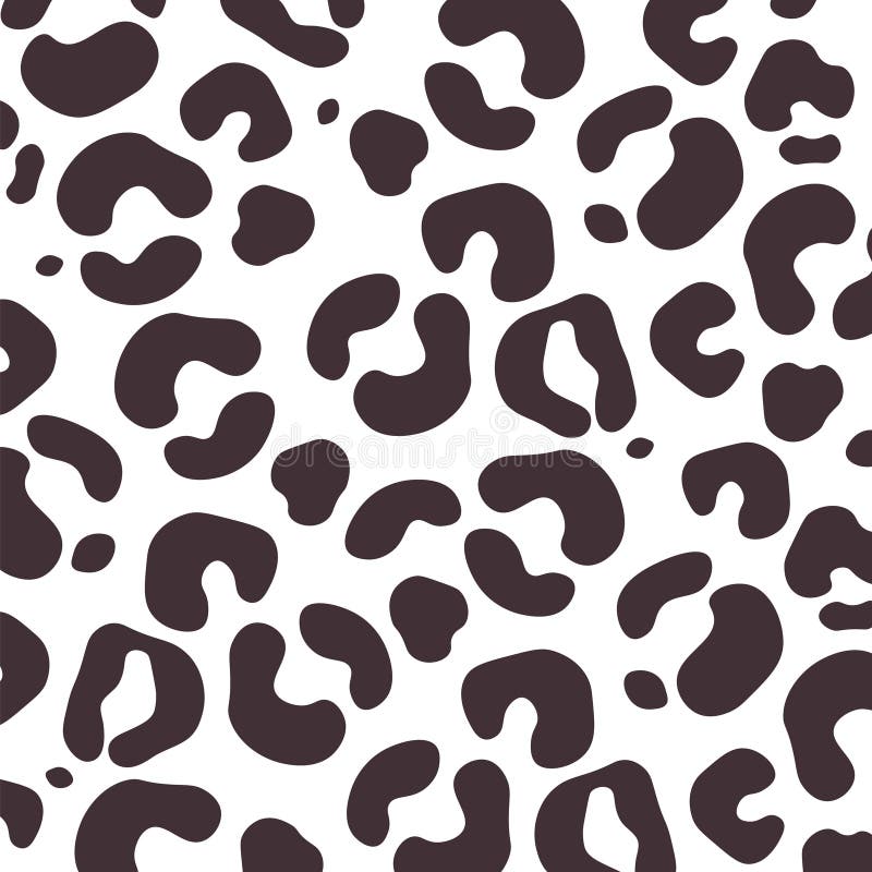 Hand Drawn Leopard Print stock vector. Illustration of jungle - 353840976