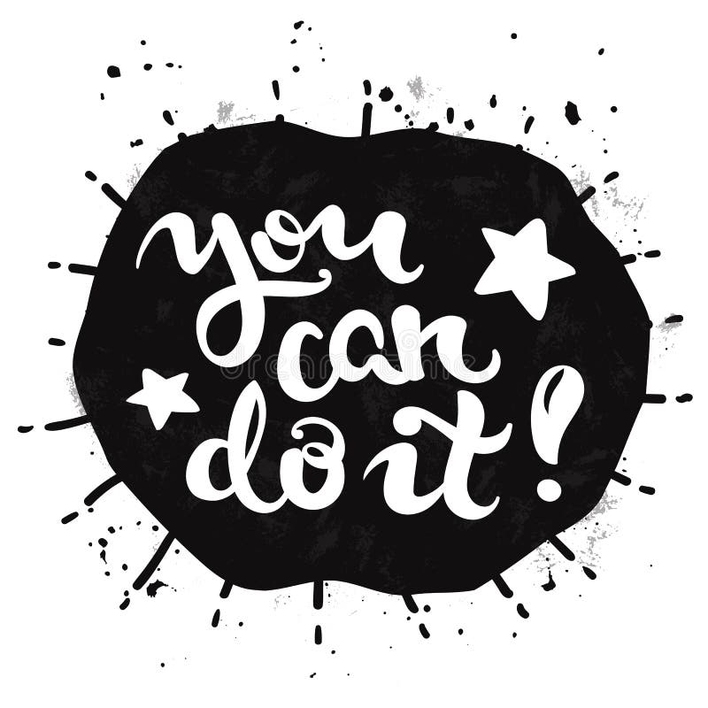 Hand Drawn Lettering Poster Stock Vector - Illustration of type ...