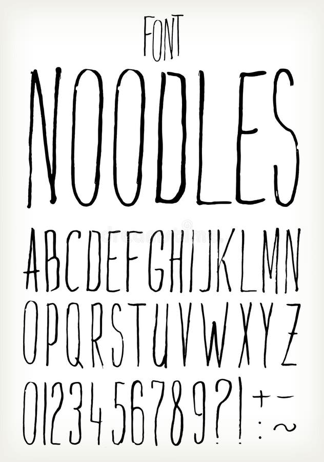 Hand drawn letters. stock vector. Illustration of collection - 45519866