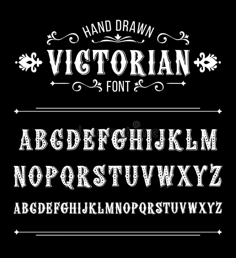 Hand Drawn Letters. Vector Alphabet Stock Vector - Illustration of ...