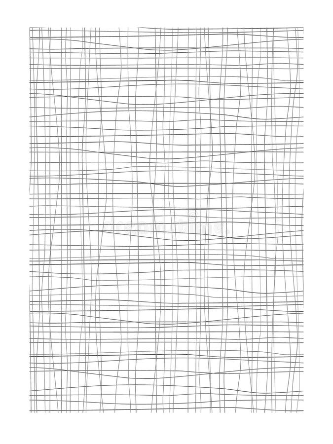 Hand Drawn Line Art Freehand Grid Vector Outline Texture. Abstract ...