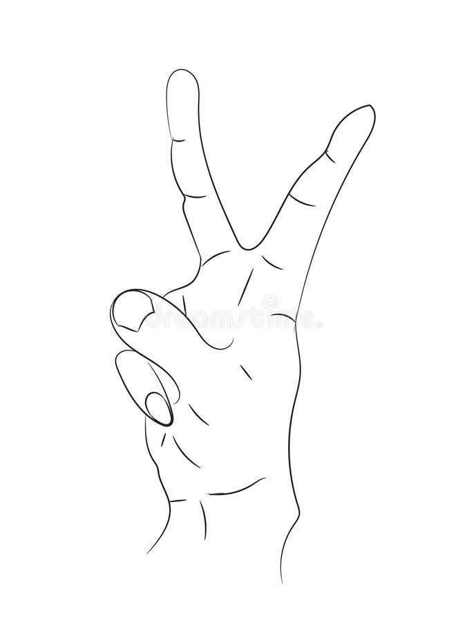 Human Hand Drawing Lines, Vector Stock Vector - Illustration of holding ...