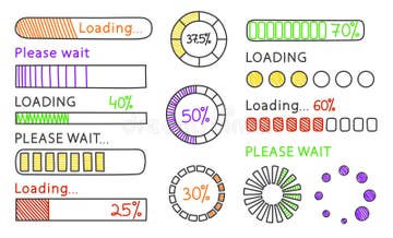 Buffering Indicators Stock Illustrations – 88 Buffering Indicators ...