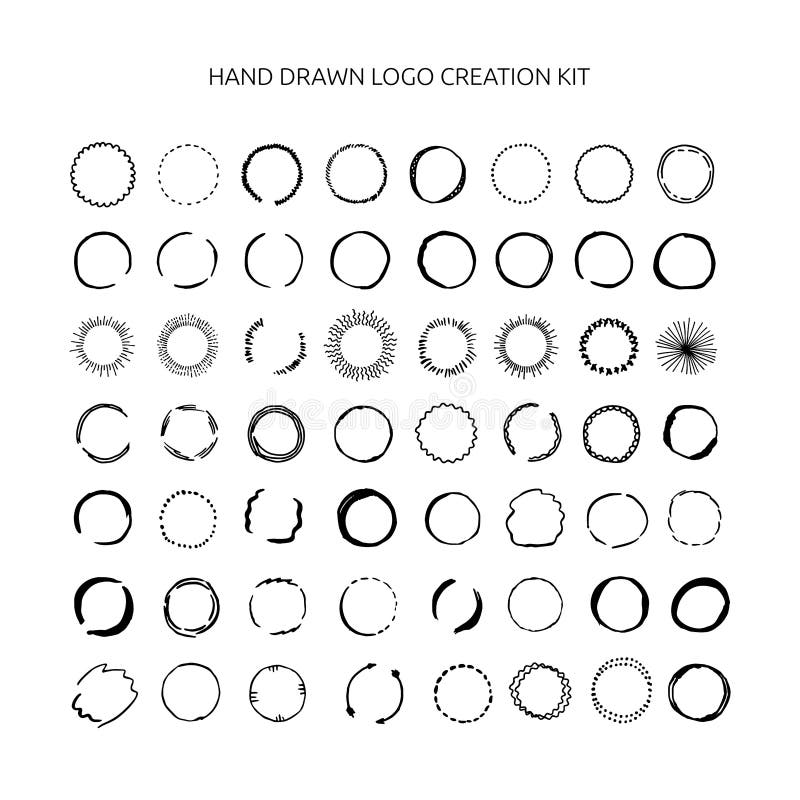 Logo Creation Kit Bundle. Camping Edition Set. Basic Badge Shapes ...