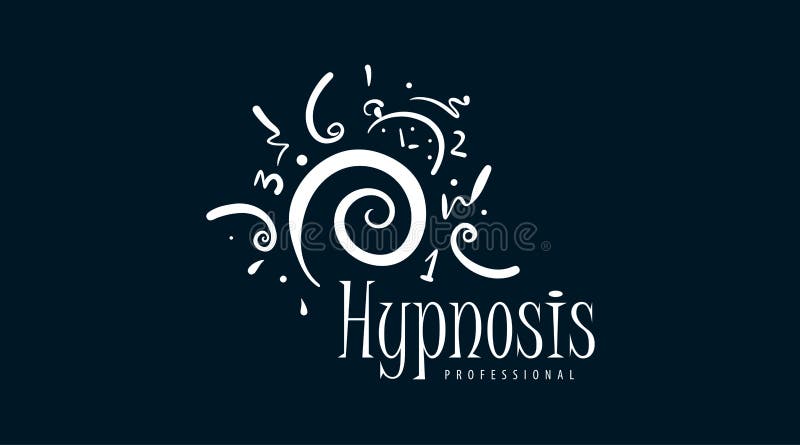 Hand-drawn Logo for Professional Hypnosis Stock Vector - Illustration ...