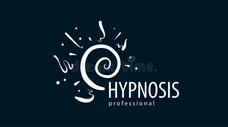 Hand-drawn Logo for Professional Hypnosis Stock Vector - Illustration ...