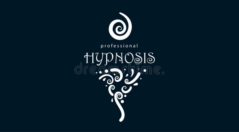 Hand-drawn Logo for Professional Hypnosis Stock Illustration ...