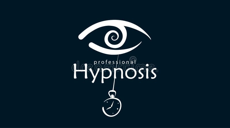 Hand-drawn Logo for Professional Hypnosis Stock Illustration ...