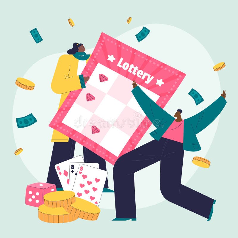 Hand Drawn Lottery Ticket Vector Illustration Stock Vector ...