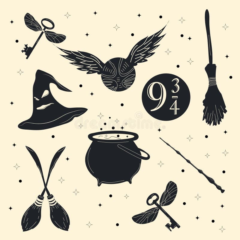 Hand Drawn Magical Things. Vector Background Stock Vector ...