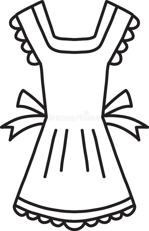 Apron Illustration, Drawing, Engraving, Ink, Line Art, Vector Stock ...