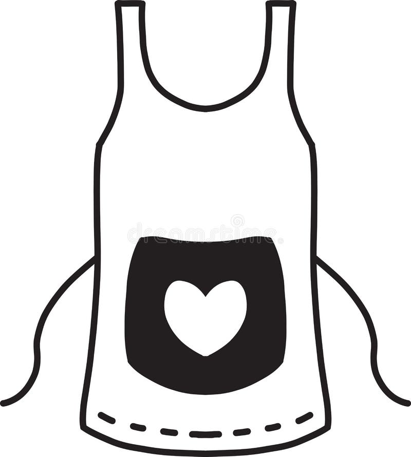 Apron Illustration, Drawing, Engraving, Ink, Line Art, Vector Stock ...