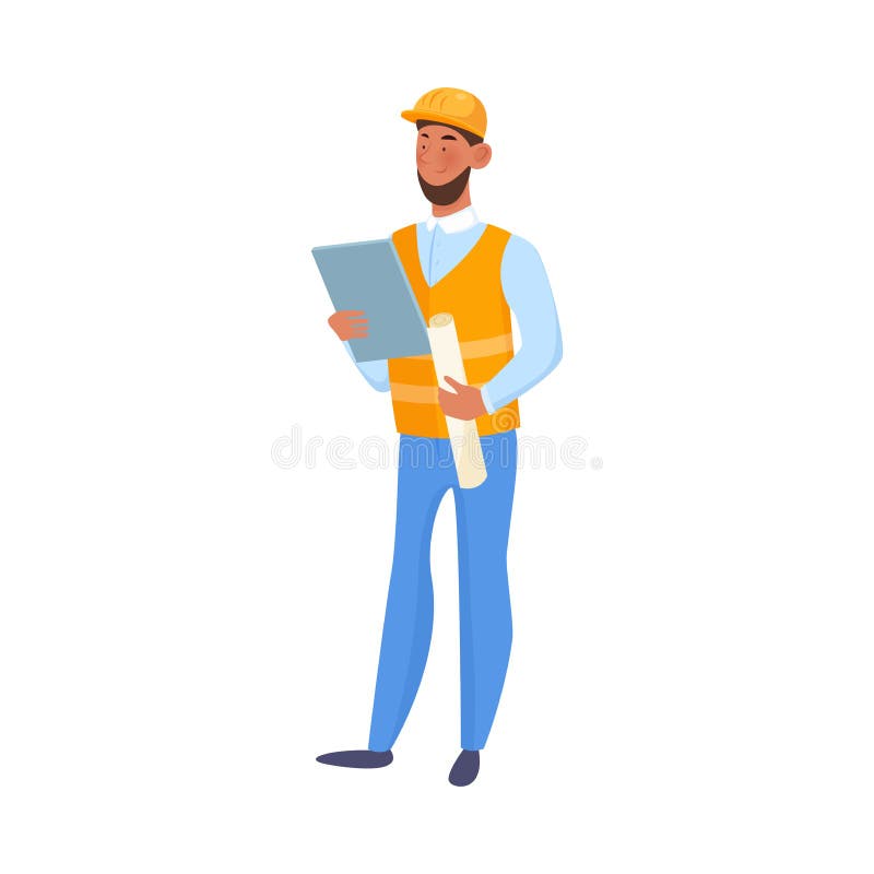 Construction Worker Character Creation Set. Male Worker in Blue Overall ...