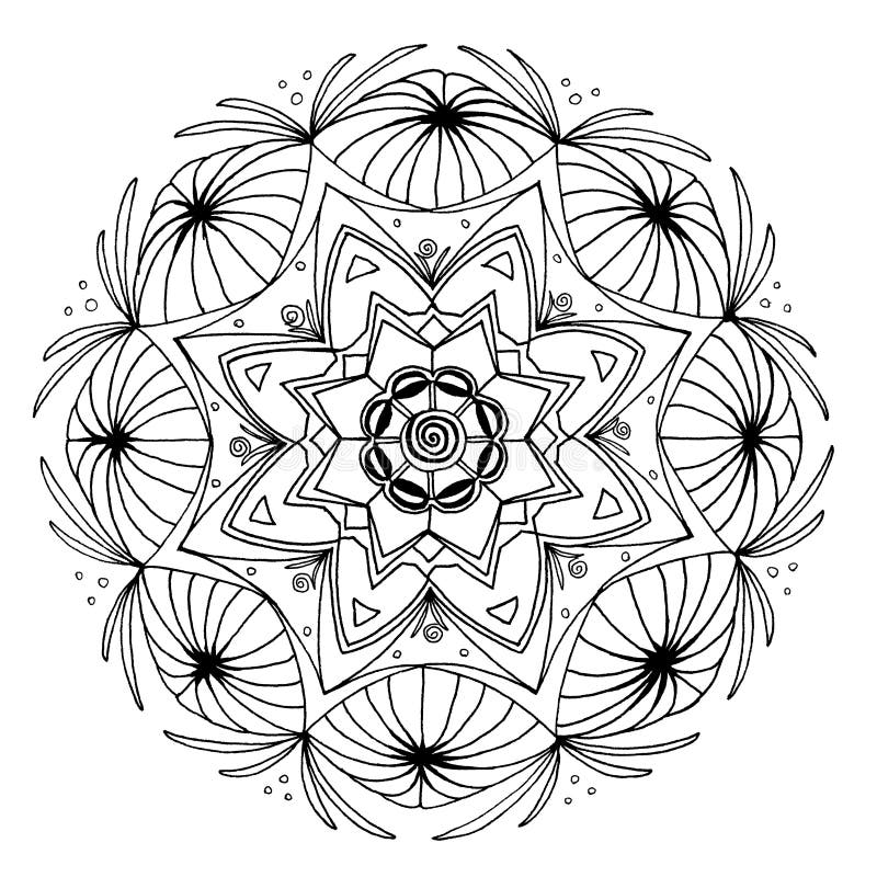 Vines Mandala Stock Illustrations – 206 Vines Mandala Stock ...