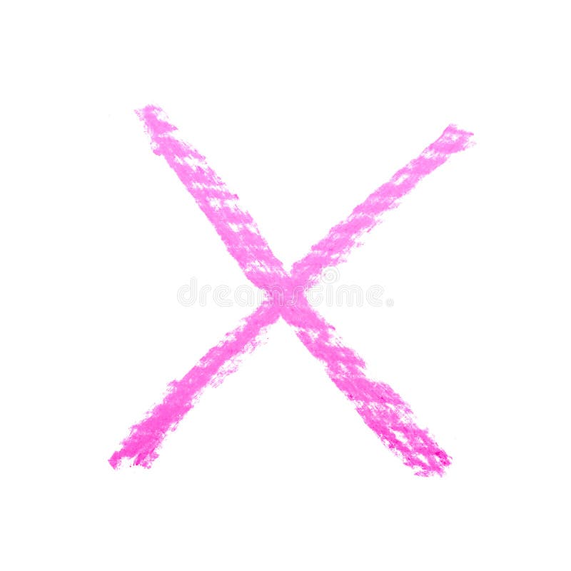 Hand drawn X mark isolated stock image. Image of collection - 109513735