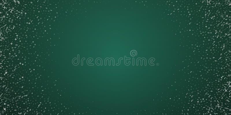 Hand Drawn Math Symbols on Green Screen Background Stock Illustration ...