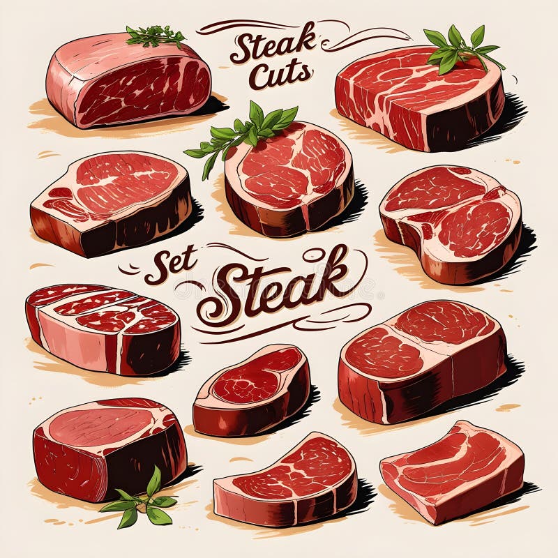 Ribeye Steak Thickness Chart Stock Photos - Free & Royalty-Free Stock ...