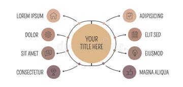 Hand Drawn Mind Map Template Stock Vector - Illustration of information ...