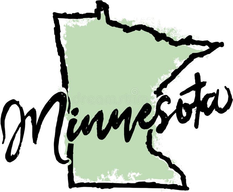 State Minnesota Outline Stock Illustrations – 1,410 State Minnesota ...