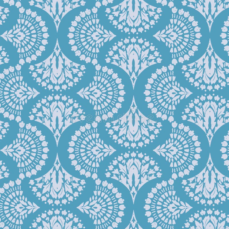 Hand Drawn Modern Doodle Seamless Pattern Stock Illustration ...