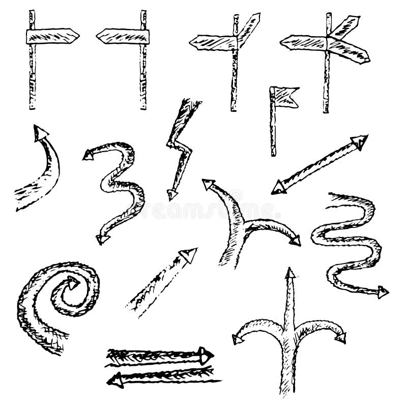 Monochrome Arrows Stock Illustrations – 2,933 Monochrome Arrows Stock ...