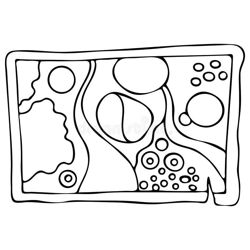 Hand Drawn Moon Map Isolated on White Background. Stock Vector ...