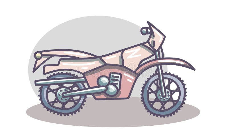 Doodle motorcycle element stock vector. Illustration of cycle - 17346468