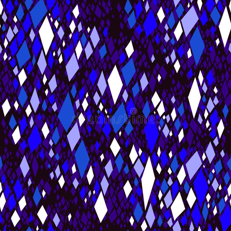 Hand Drawn Multicolor Diamond Shapes Abstract Fashion Style Seamless ...
