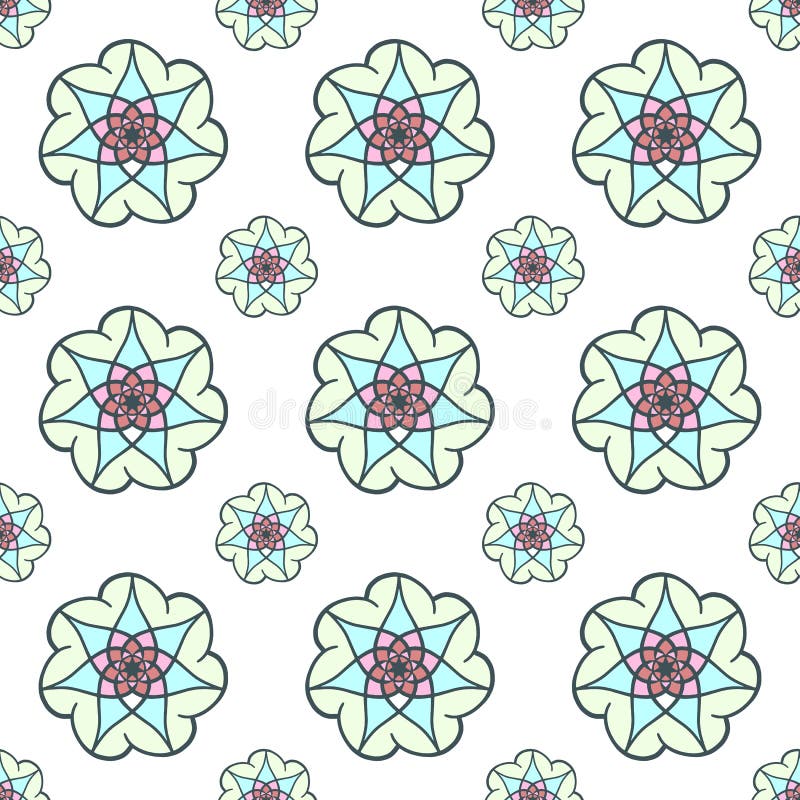 Hand-drawn Multicolor Repeat Pattern on Transparent Background, Repeat ...