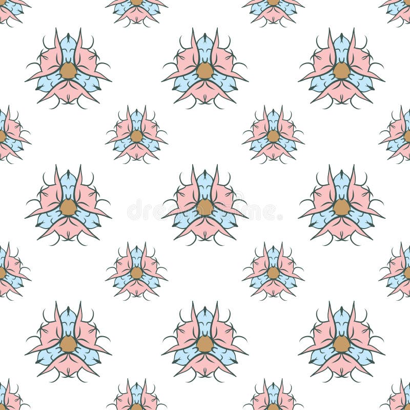 Hand-drawn Multicolor Repeat Pattern on Transparent Background, Repeat ...