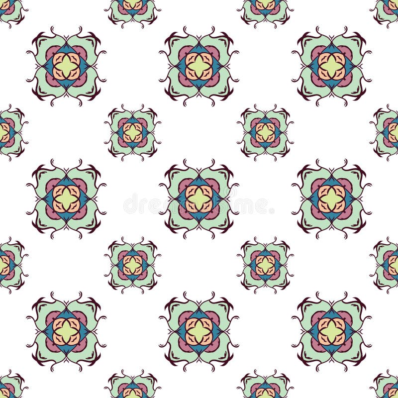 Hand-drawn Multicolor Repeat Pattern on Transparent Background, Repeat ...