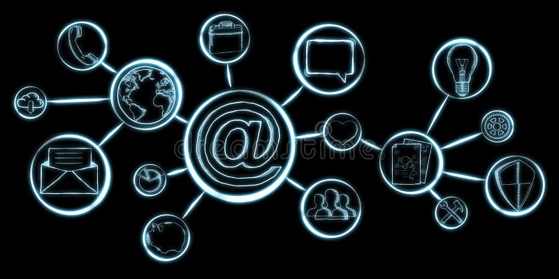 Hand-drawn Multimedia Sketch Interface Stock Illustration ...