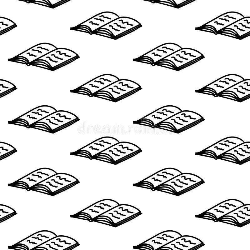 Hand Drawn Notebook Seamless Pattern. Doodle Outline Pattern with ...