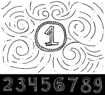 Swirl Numbers Stock Illustrations – 2,978 Swirl Numbers Stock ...