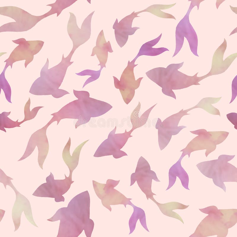 Japanese Koi-koi Fish on Strips Endless Pattern Stock Vector ...