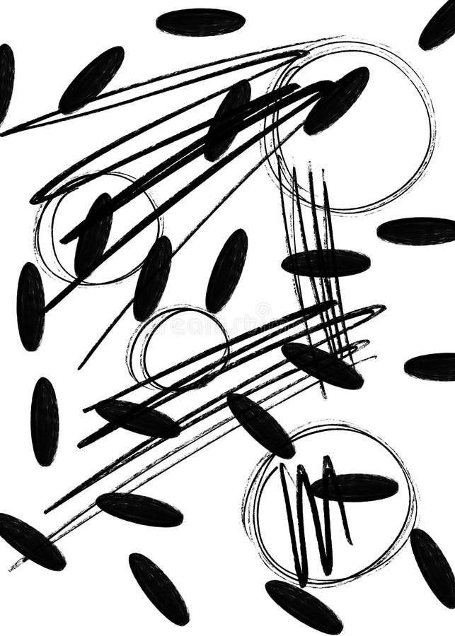 Hand-drawn Original Pencil Pattern Background Elements and Shapes Stock ...