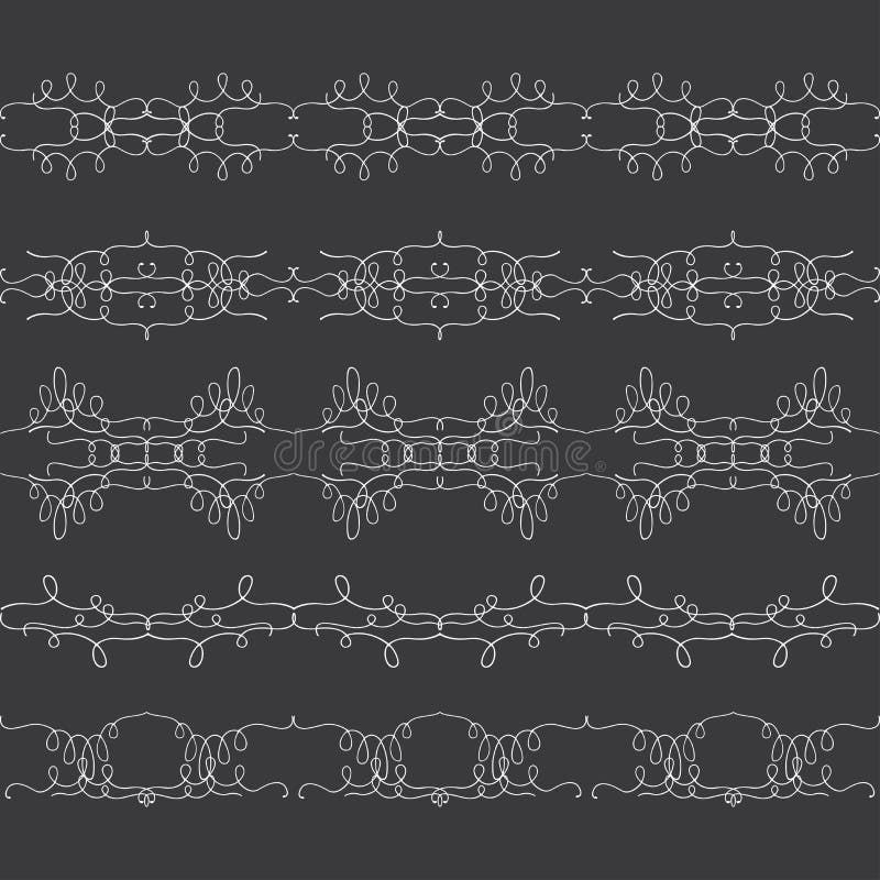 Hand Drawn Ornamental Elements Stock Vector - Illustration of ...