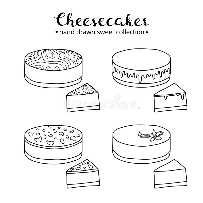 Outline Cheesecakes Stock Illustrations – 56 Outline Cheesecakes Stock ...
