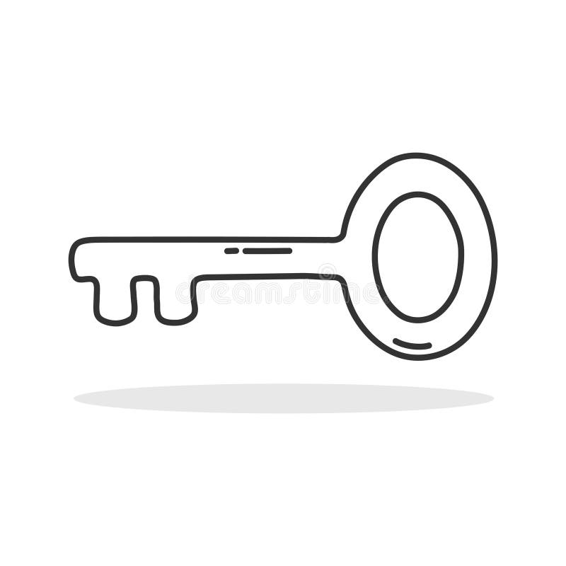 Hand Key Outline Stock Illustrations – 10,951 Hand Key Outline Stock ...