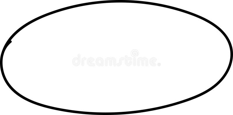 Hand Drawn Ovals and Circles. Circle Frames. Ellipses in Doodle Style ...