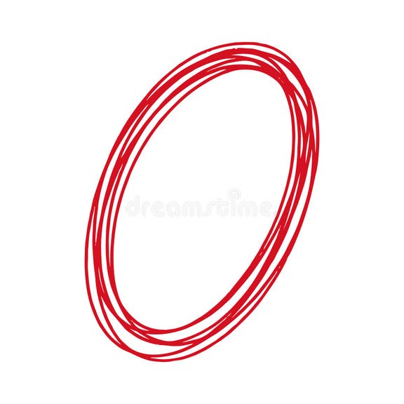 Hand Drawn Overlapping Multiple Red Lines Circle, Hand Drawn Multiple ...