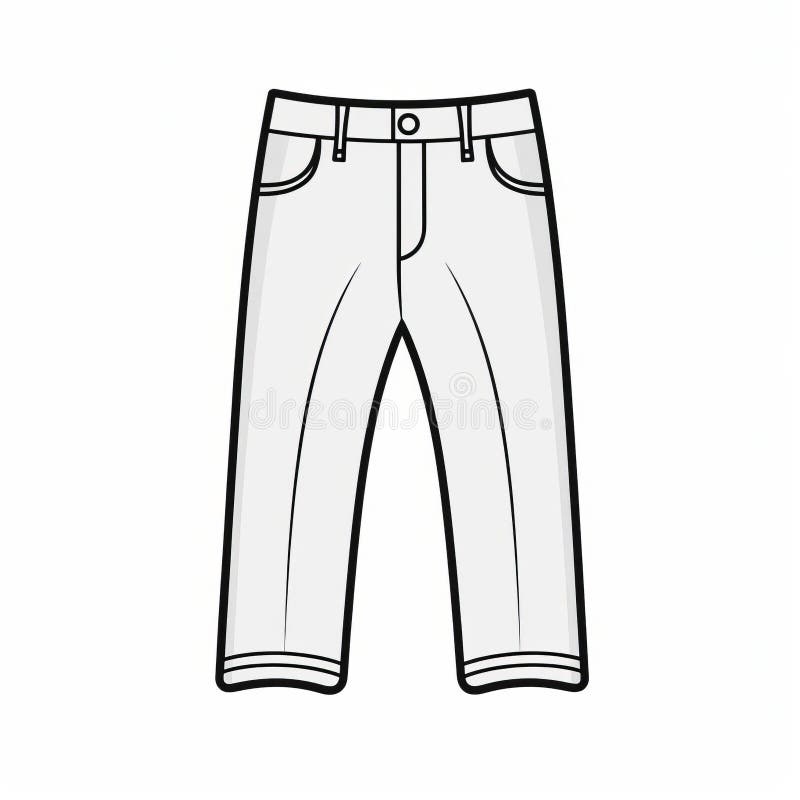 Hand-drawn Pants Illustration in Creative Commons Attribution Style ...
